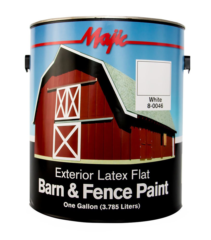 Amazon.com: Majic Paints 8-0046-1 Latex Flat Barn & Fence Paint, 1 ...