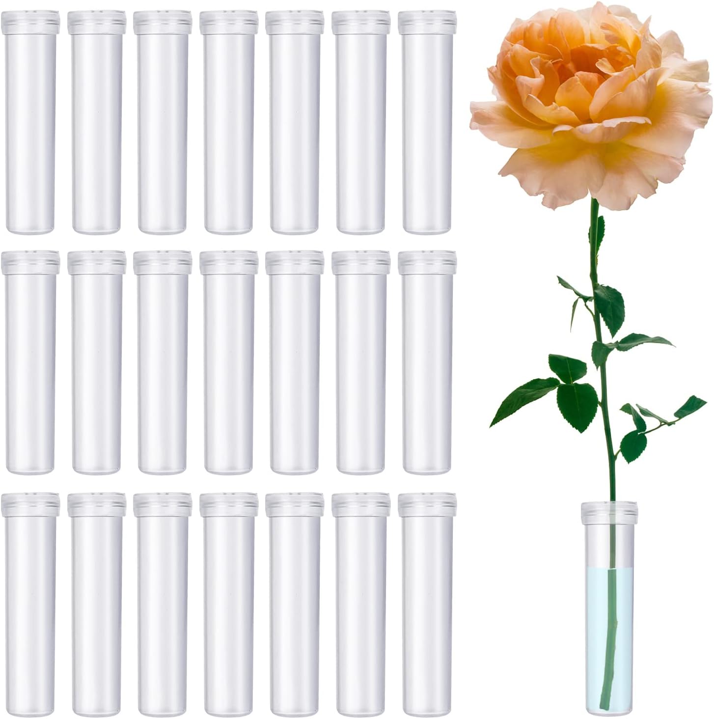 200Pcs Floral Water Tubes 2.83 Inch Plastic Water Tubes for Floral ...
