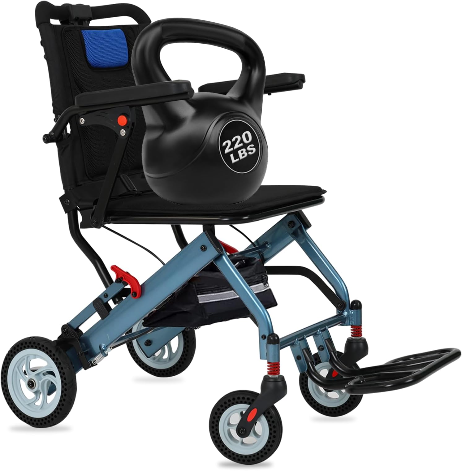 Amazon.com: Wheelchairs for Adults, Transport Wheelchair Lightweight ...