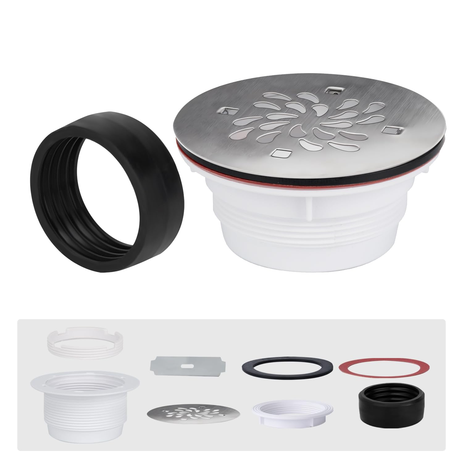 Shower Pan Drain Installation How To Install Shower Drains & Grates