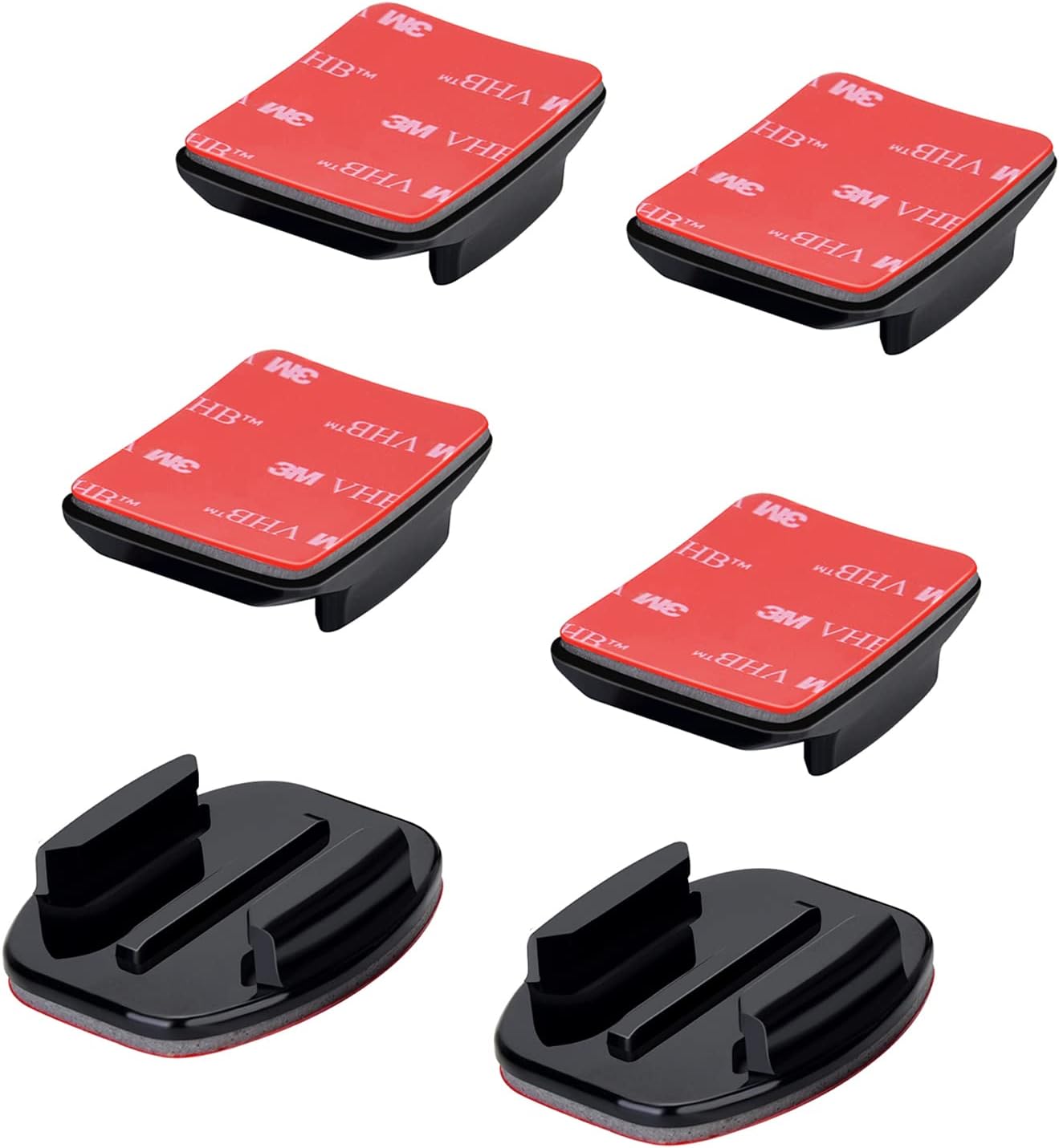 Amazon.com : Nordic Flash Adhesive Mounts - 3X Curved & 3X Flat Mounts ...