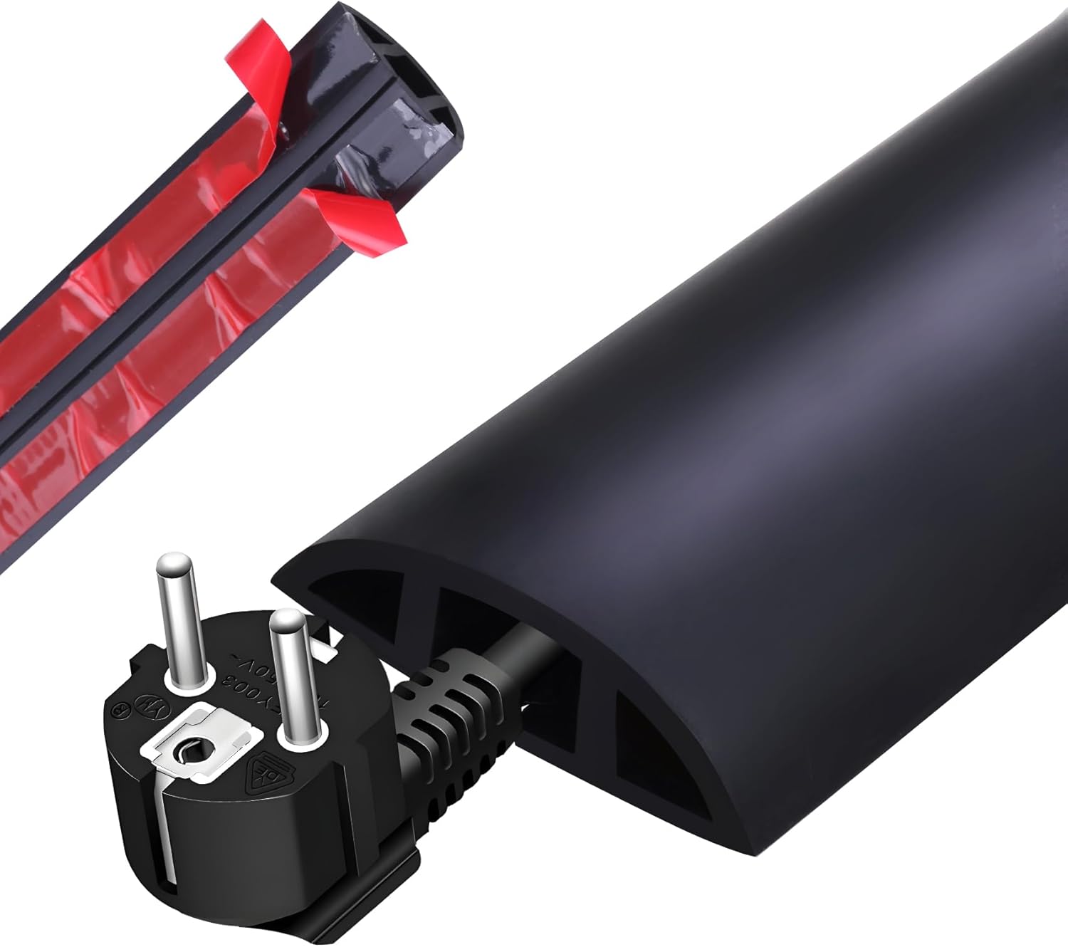 Amazon.com: Floor Cord Covers 10 FT, Self Adhesive Cord Hider, Floor ...
