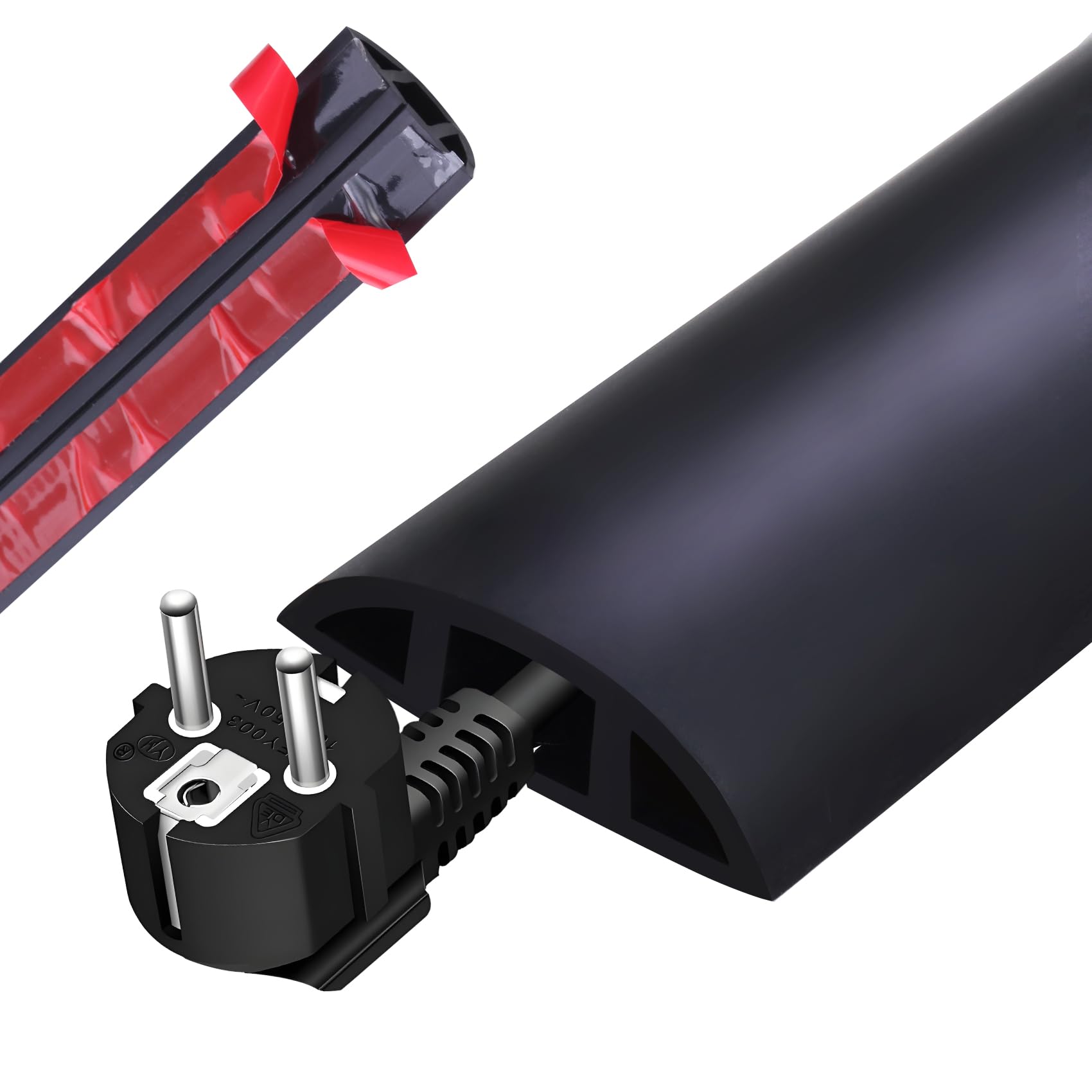 Amazon.com: Floor Cord Covers 10 FT, Self Adhesive Cord Hider, Floor ...