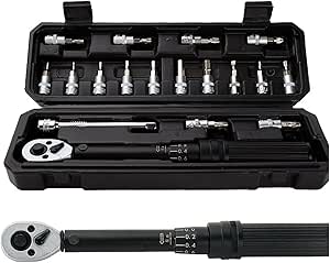 OURUX Wrench Sets High Precision 1/4" 4-20NM Ratchet Torque Wrench Multifunctional Bicycle ...