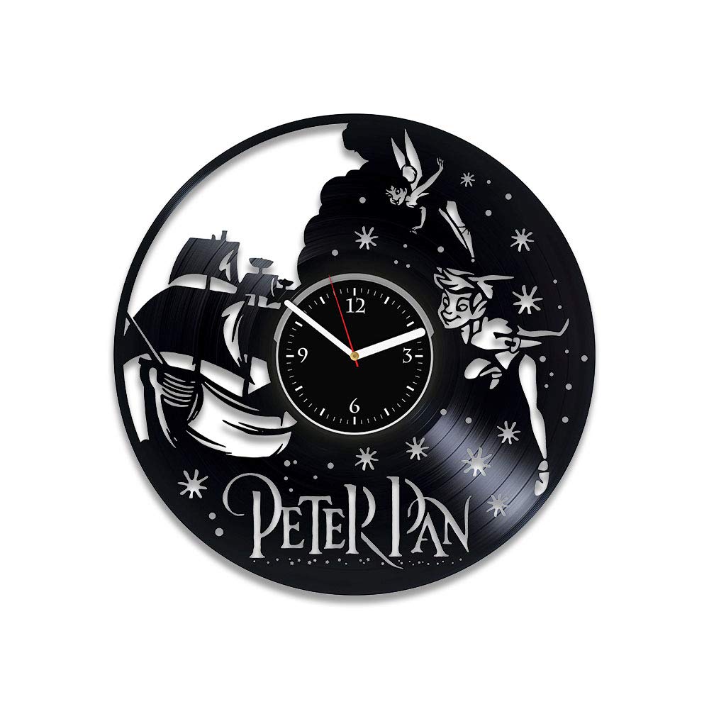 Clock Peter Pan Decor Disney Wall Art Peter Pan Vinyl | Desertcart Kenya