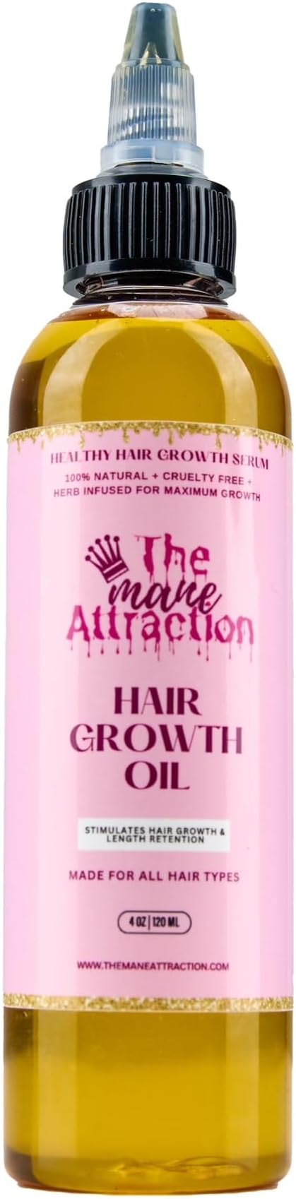 Amazon.com: The Mane Attraction Hair Oil for All Hair Types, Infused ...