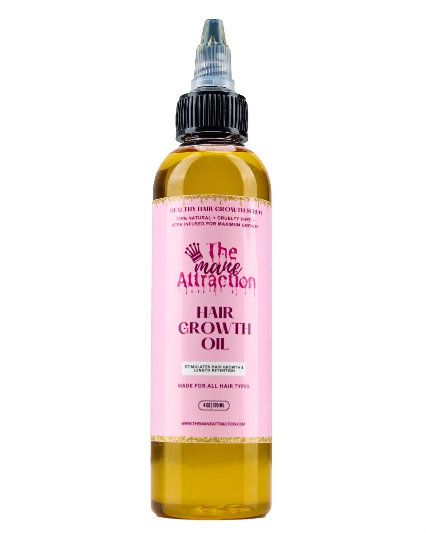Amazon.com: The Mane Attraction Hair Oil for All Hair Types, Infused ...