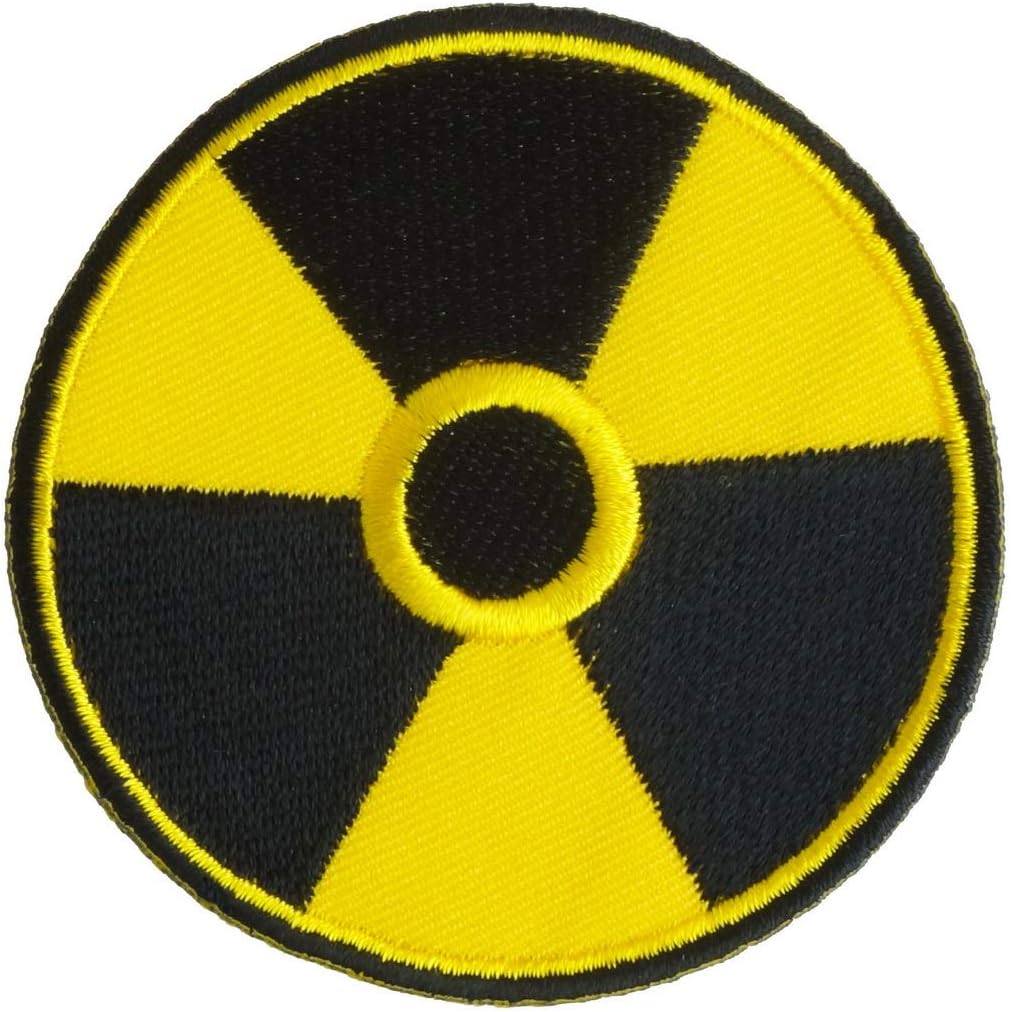 Amazon.com: Nuclear Radiation Symbol Embroidered Patch Iron-On Danger ...