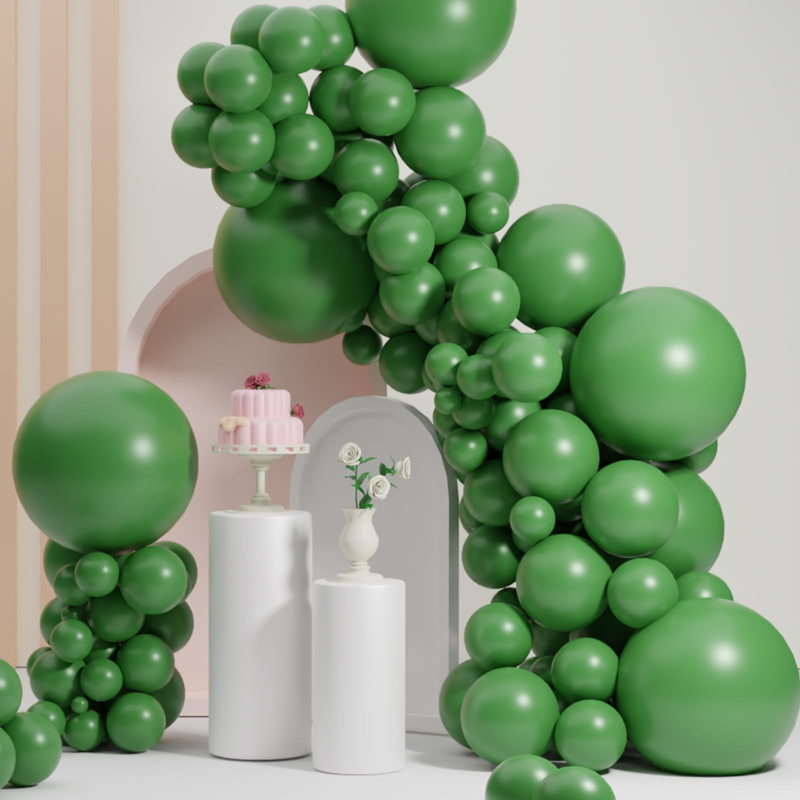 Snapklik.com : Dark Green Balloons, Scmdoti Forest Greenn Balloons ...