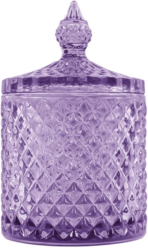 Amazon.com: SOCOSY Royal Embossed Crystal Candy Box with Lid Footed ...