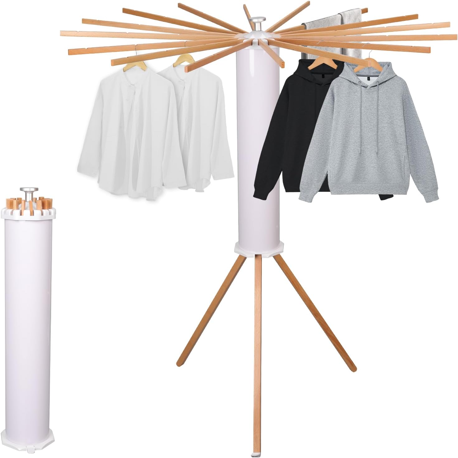 Amazon.com: Flyice Tripod Clothes Drying Rack - Foldable & Space-Saving ...