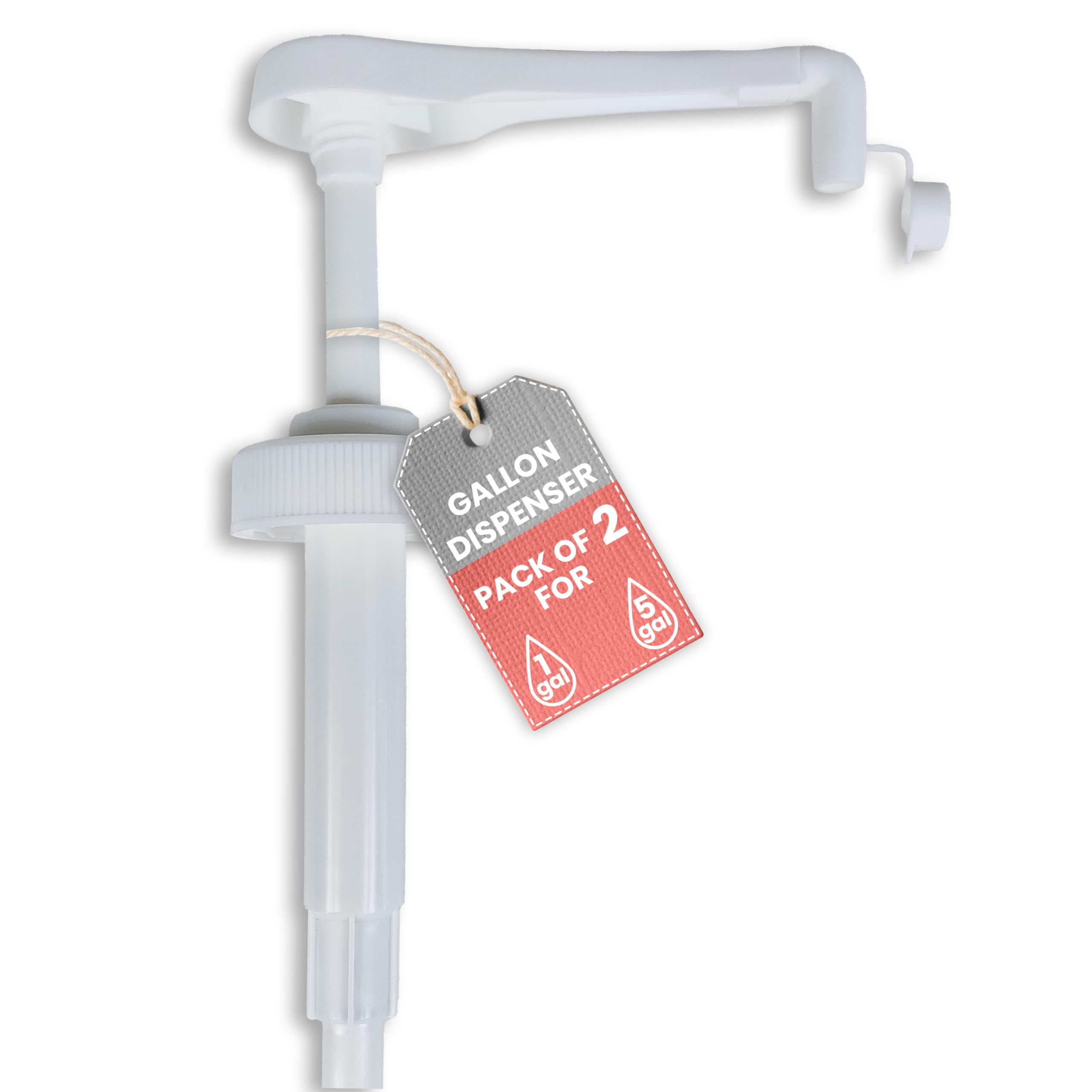 Buy 2 Pack Heavy-Duty Gallon Pump Dispenser - Pumps for 1 Gallon Jug ...