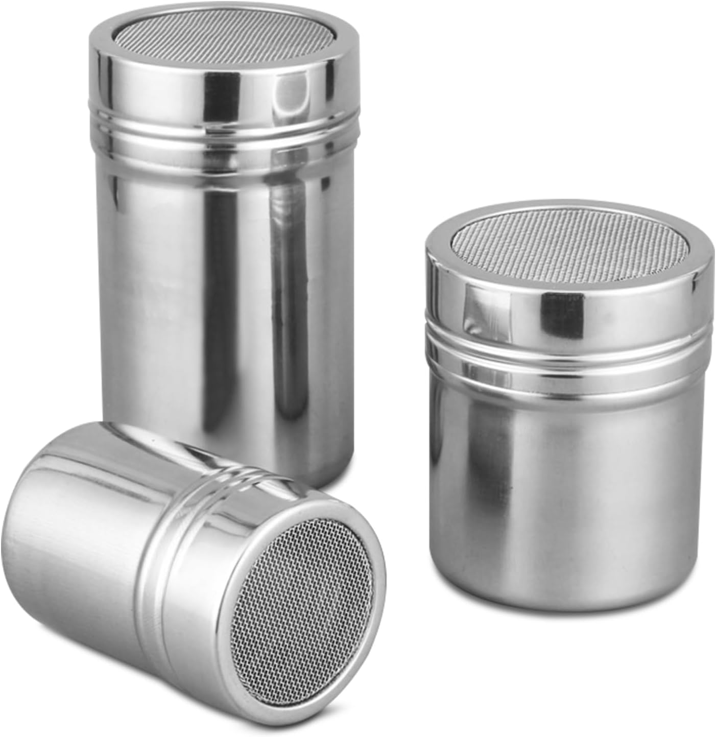Lonimia 3 Pack Sugar Shaker, Powder Sugar Shaker Duster Dredges, for ...