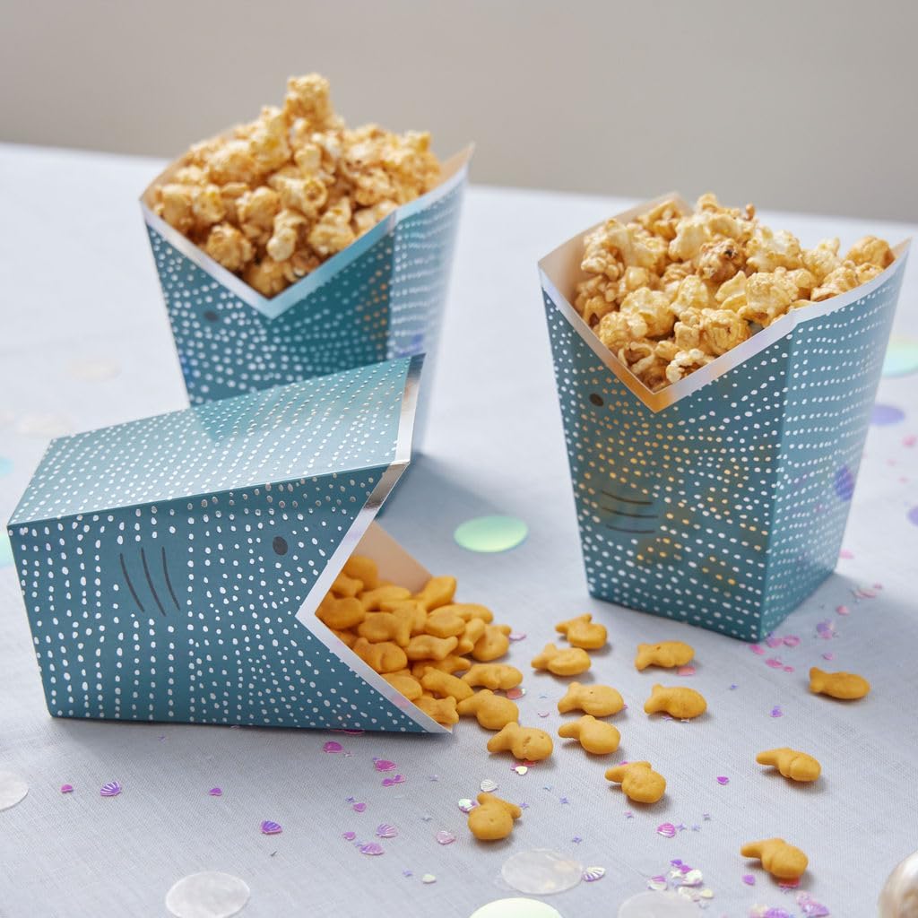 Amazon.com: Ma Fete Whale Shark Popcorn Treat Boxes - Durable and ...