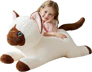 Amazon.com: IKASA Giant Siamese Cat Stuffed Animal Plush Toy,Big Large ...