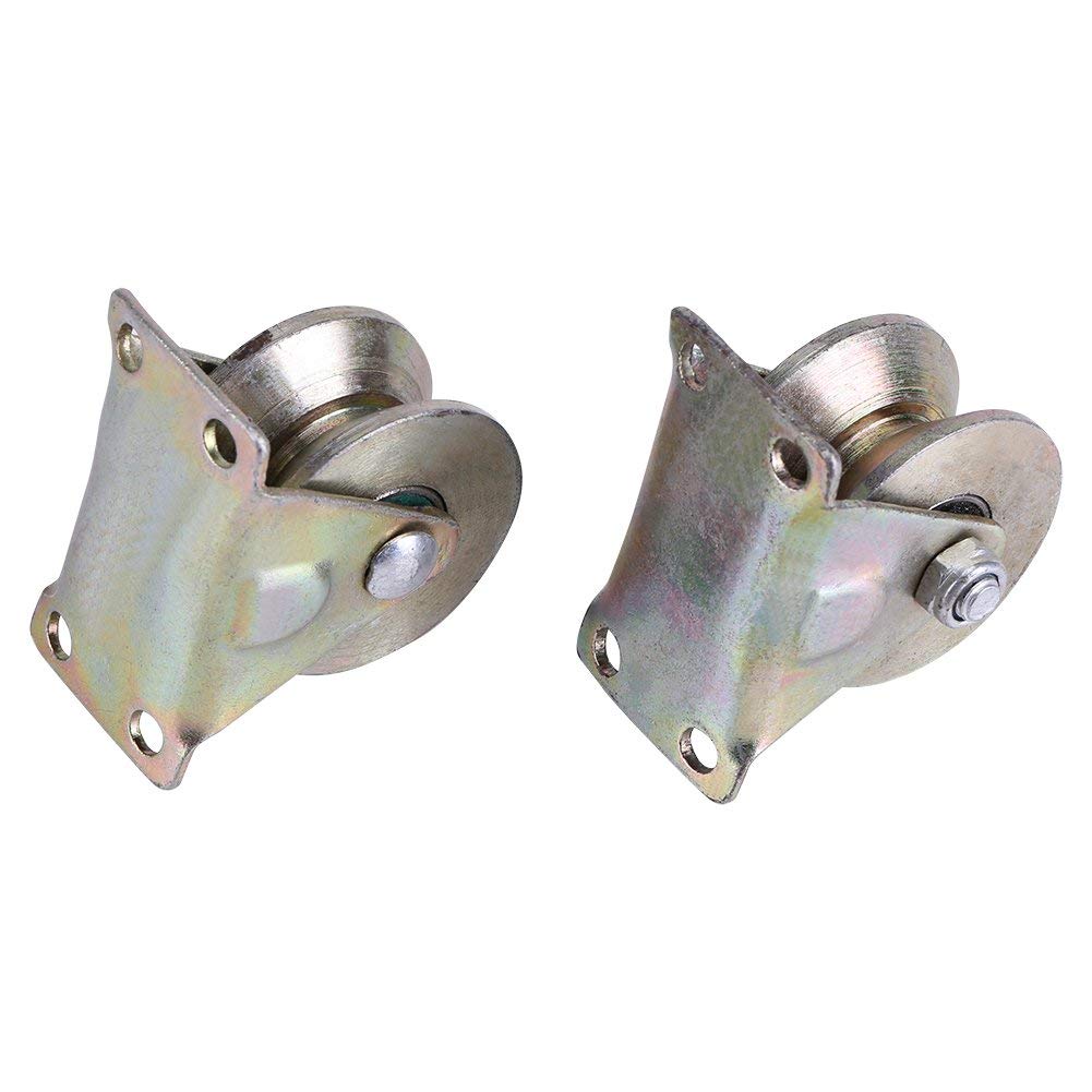 Buy Sliding Gate Rollers, 2inch V Groove Wheel Track Rail V Type Steel ...