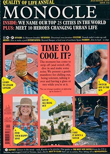 Monocle Magazine July - August - 2018 Issue + Magazine Cafe Bookmark ...