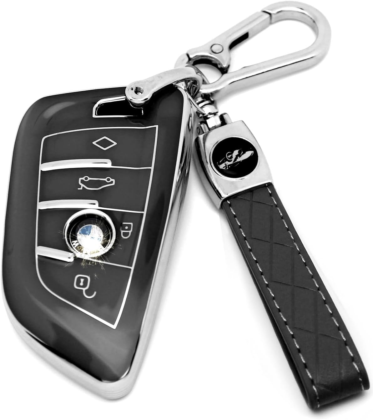 Amazon.com: HAOYOUMEI Suitable For Bmw Key.Advanced soft TPU key case ...