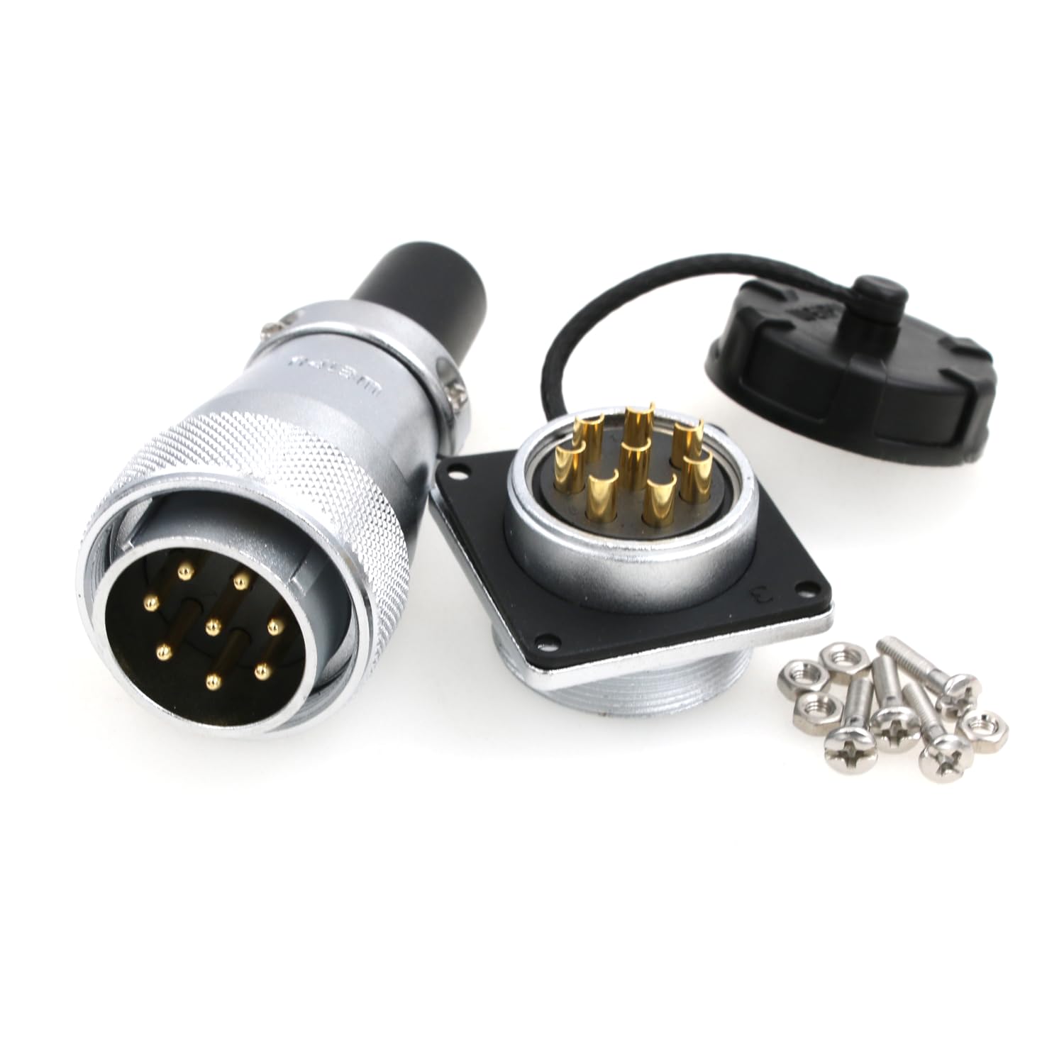 Amazon.com: SZRMCC WS28 8pin Aviation Connector 25A Waterproof Cable ...