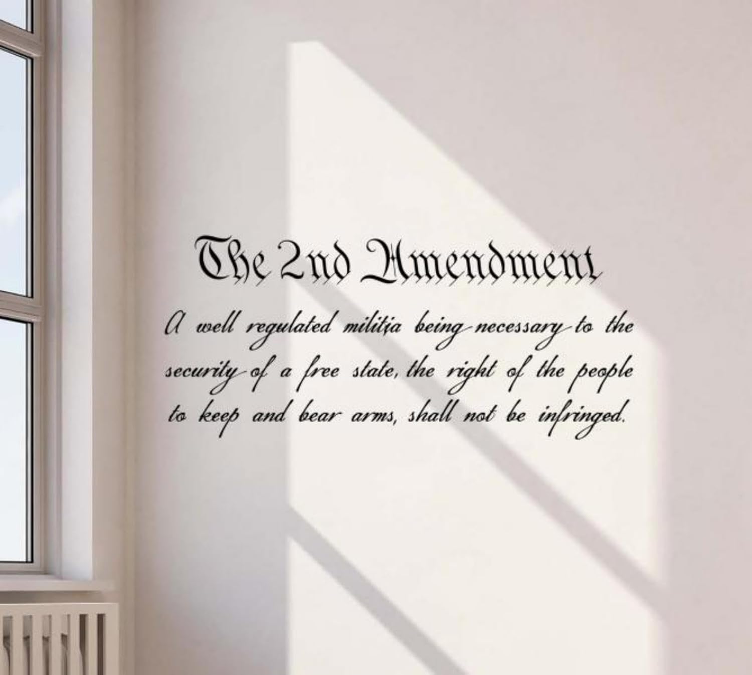 Amazon.com: 2nd Amendment Wall Decal Vinyl Sticker Second Amendment ...