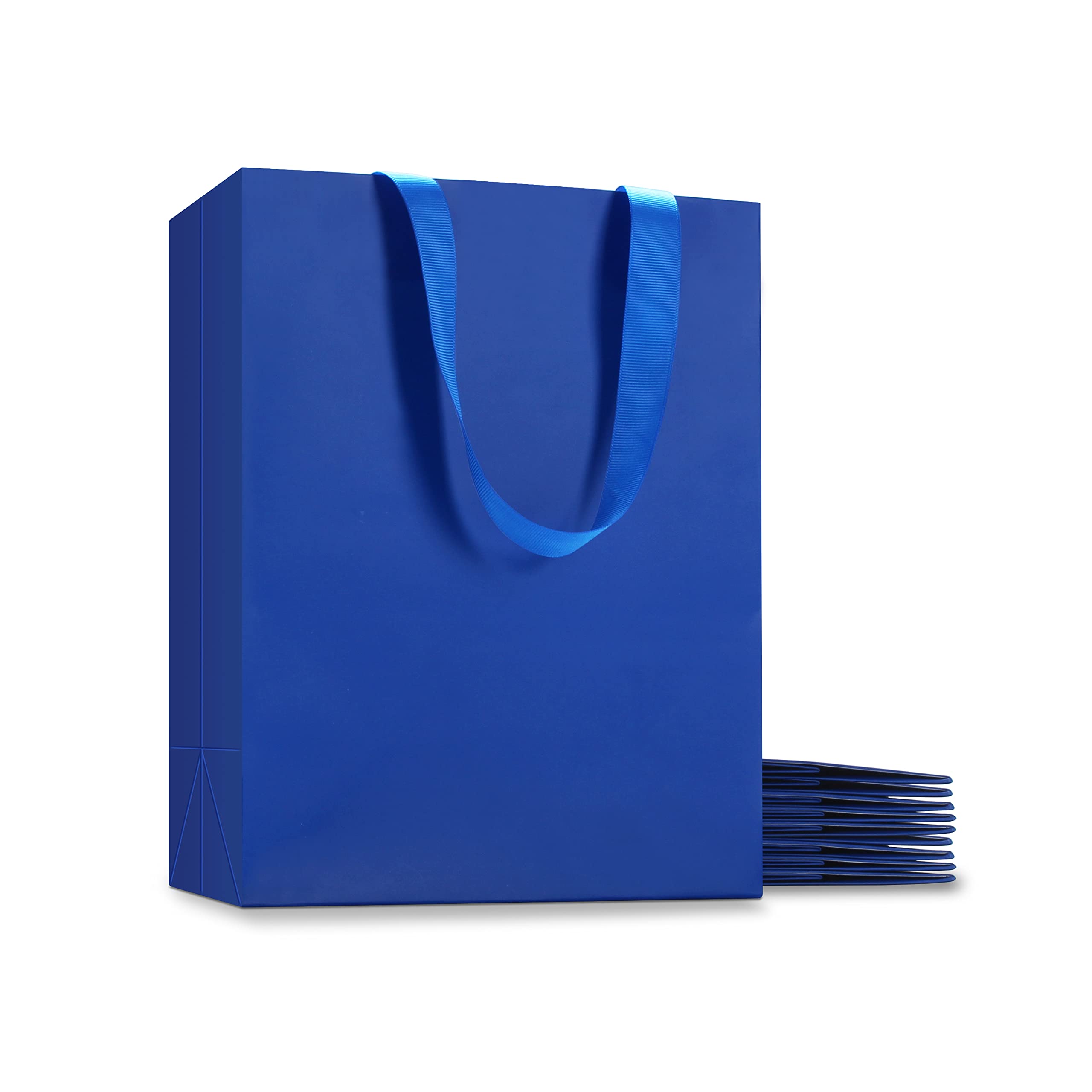 Amazon.com: YACEYACE Blue Gift Bags, 10Pcs 8"x4.25"x10.5" Blue Gift ...