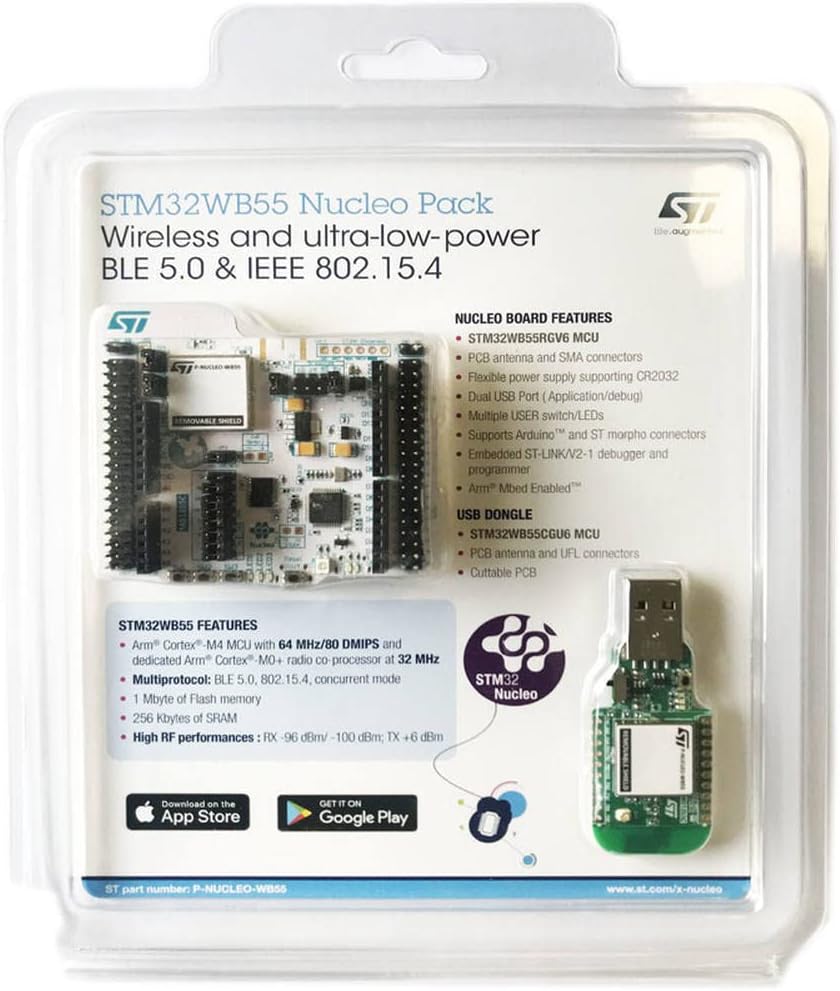 Amazon.com: MAXBUS P-NUCLEO-WB55 ST Genuine ARM Discovery kit with ...