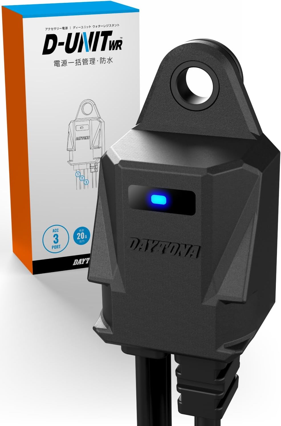 Amazon | デイトナ(Daytona) Dユニット バイク アクセサリー電源ユニット 防水 3系統 電源一括管理 合計20A D ...