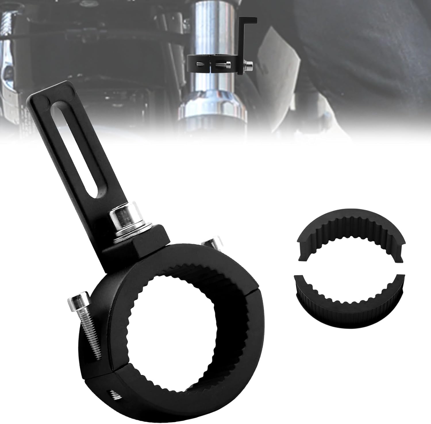 Amazon.com: Light Flag Mount Light Bar Clamp Mount Motorcycle Stand ...