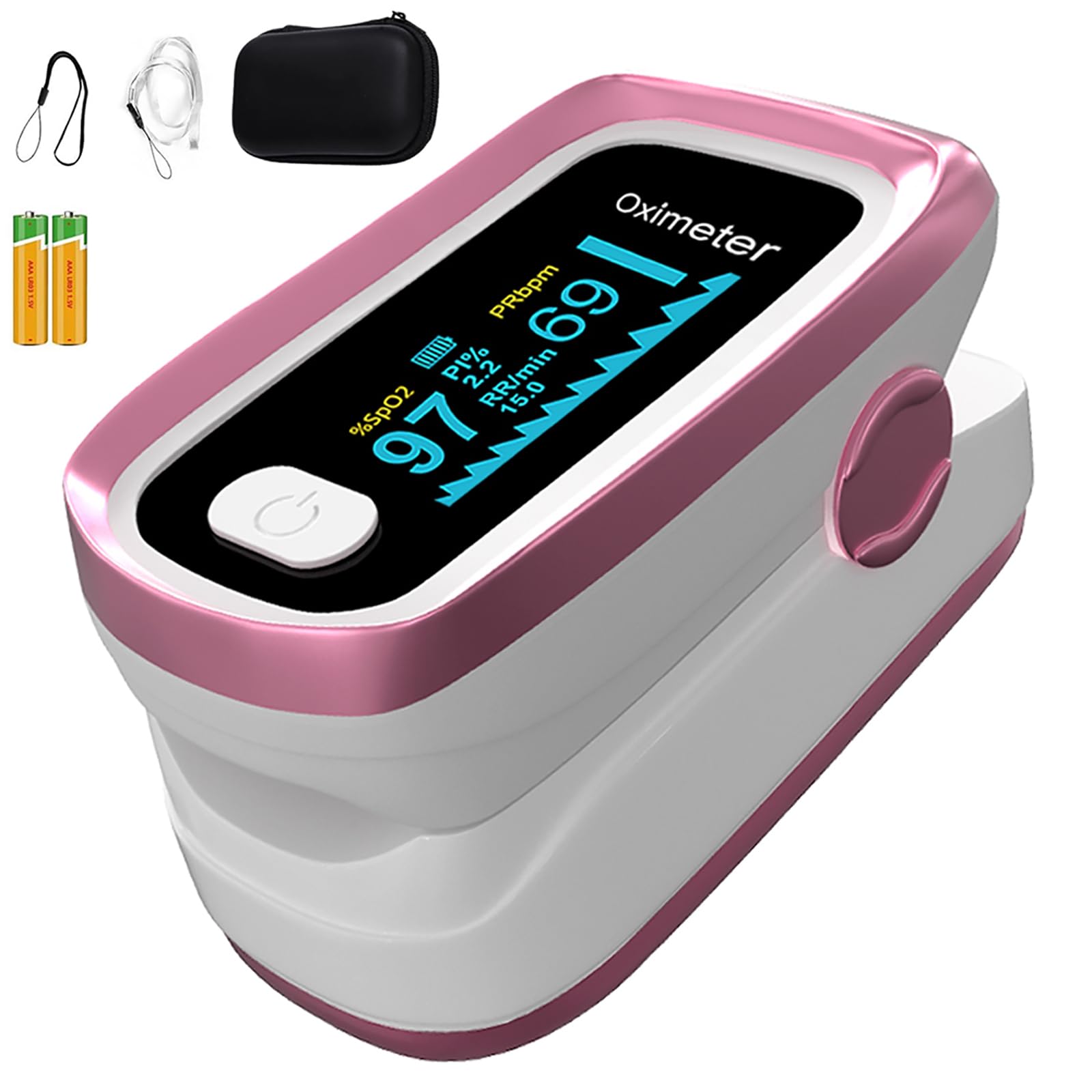 Amazon.com: Oximeter, 4 Data Pulse Oximeter with Respiration ...