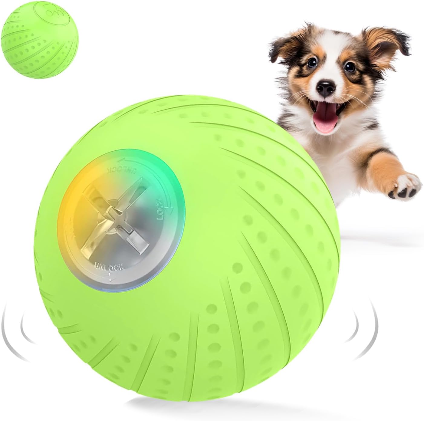 Pet Supplies : PAKESI Smart Interactive Dog Ball Toy,for Puppy/Small ...