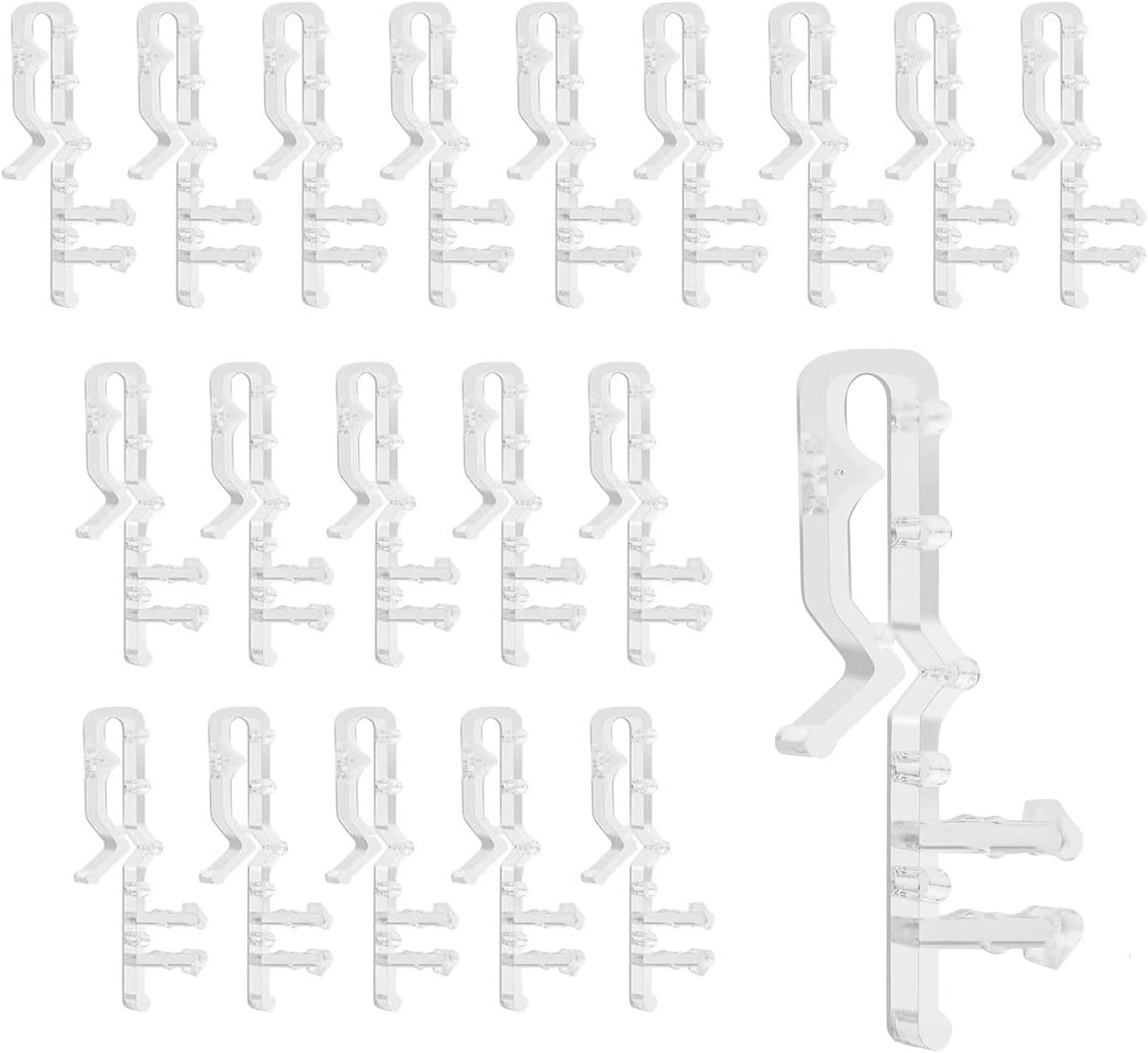 Amazon.com: YuShun Plastic Valance Clips 20Pcs,Hidden Faux Wood Blind ...