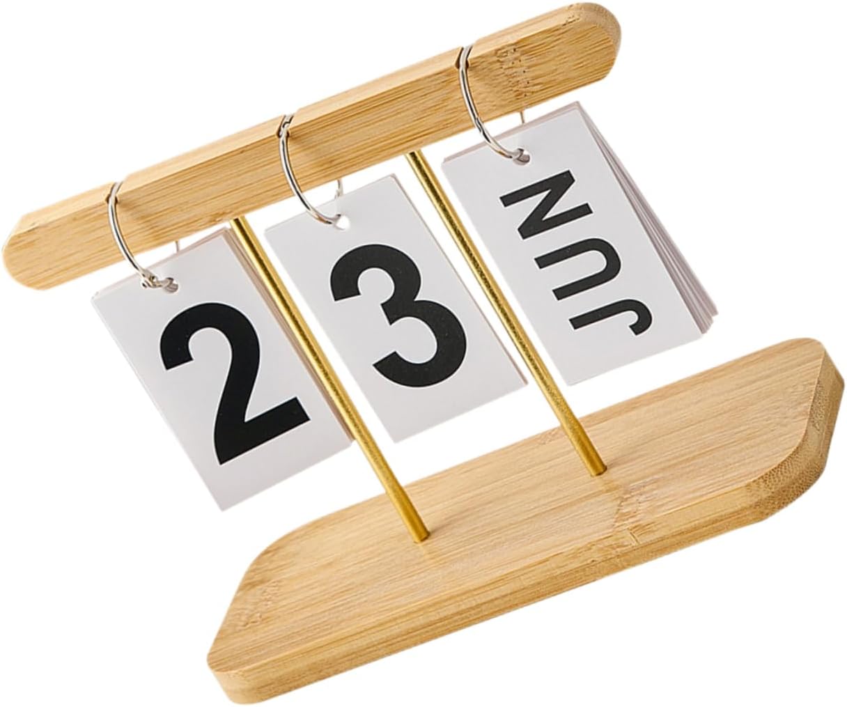 Amazon.co.jp: HAPINARY Wood Frame Calendar Decoration Standing Calendar ...