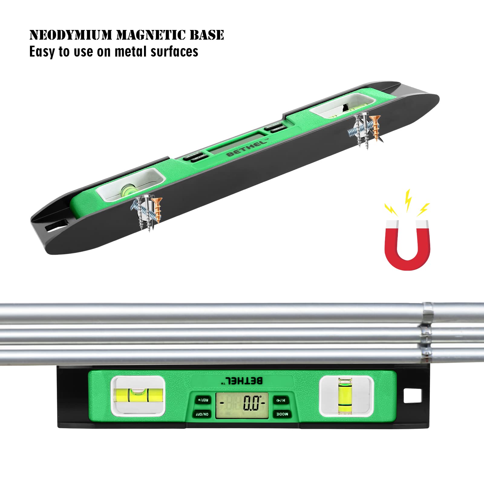Snapklik.com : BETHEL Digital Torpedo Level -10 Inch IP54 Digital ...