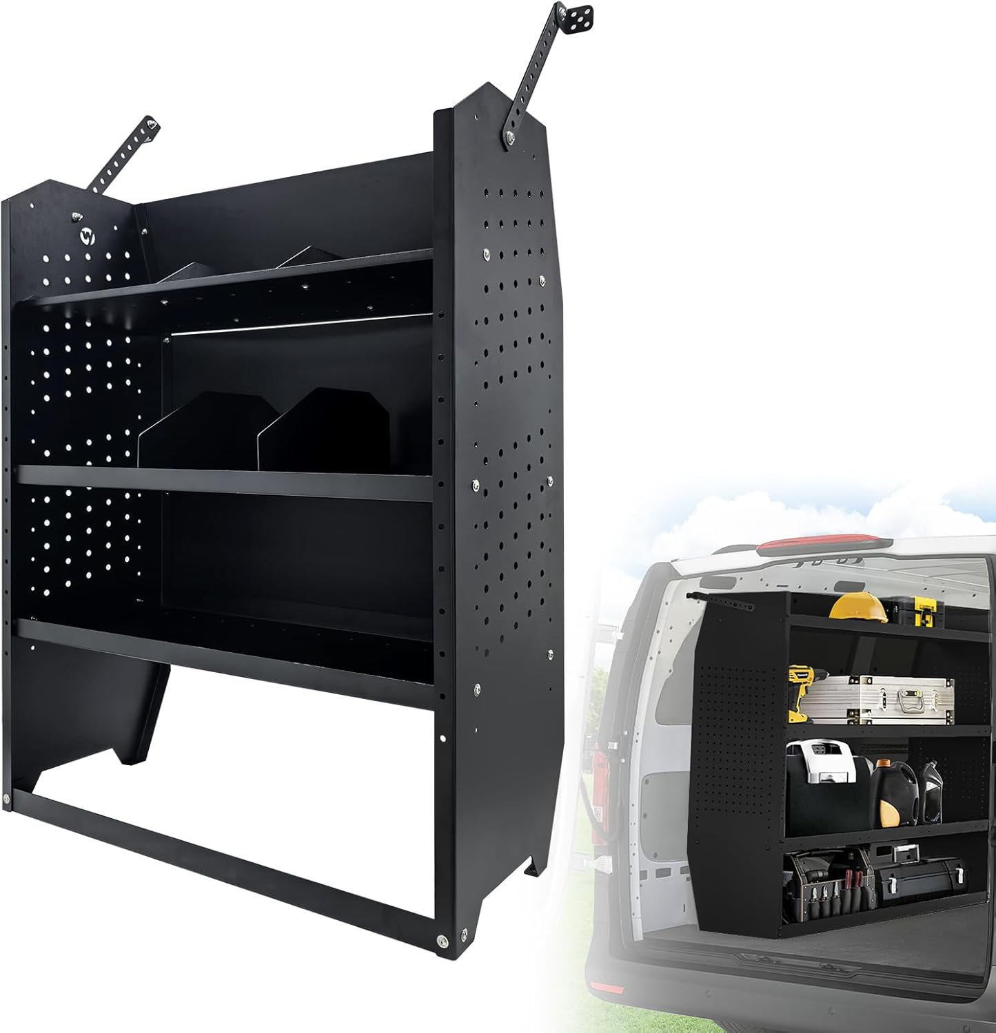 Amazon.com: EONECROSS Cargo Van Shelving Storage System Low/Mid/High ...