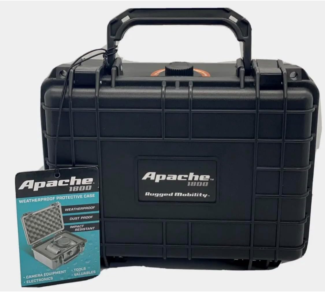 Amazon.com : Generic APACHE 1800 Weatherproof Protective Case 9-3/16, Black : Electronics
