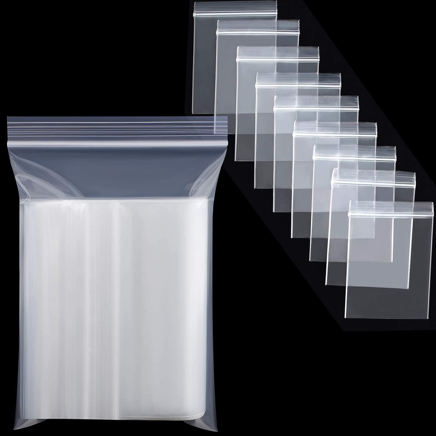 5x7cm 50pcs Grip Seal Bags,Small Clear Plastic Bags,Resealable Clear ...