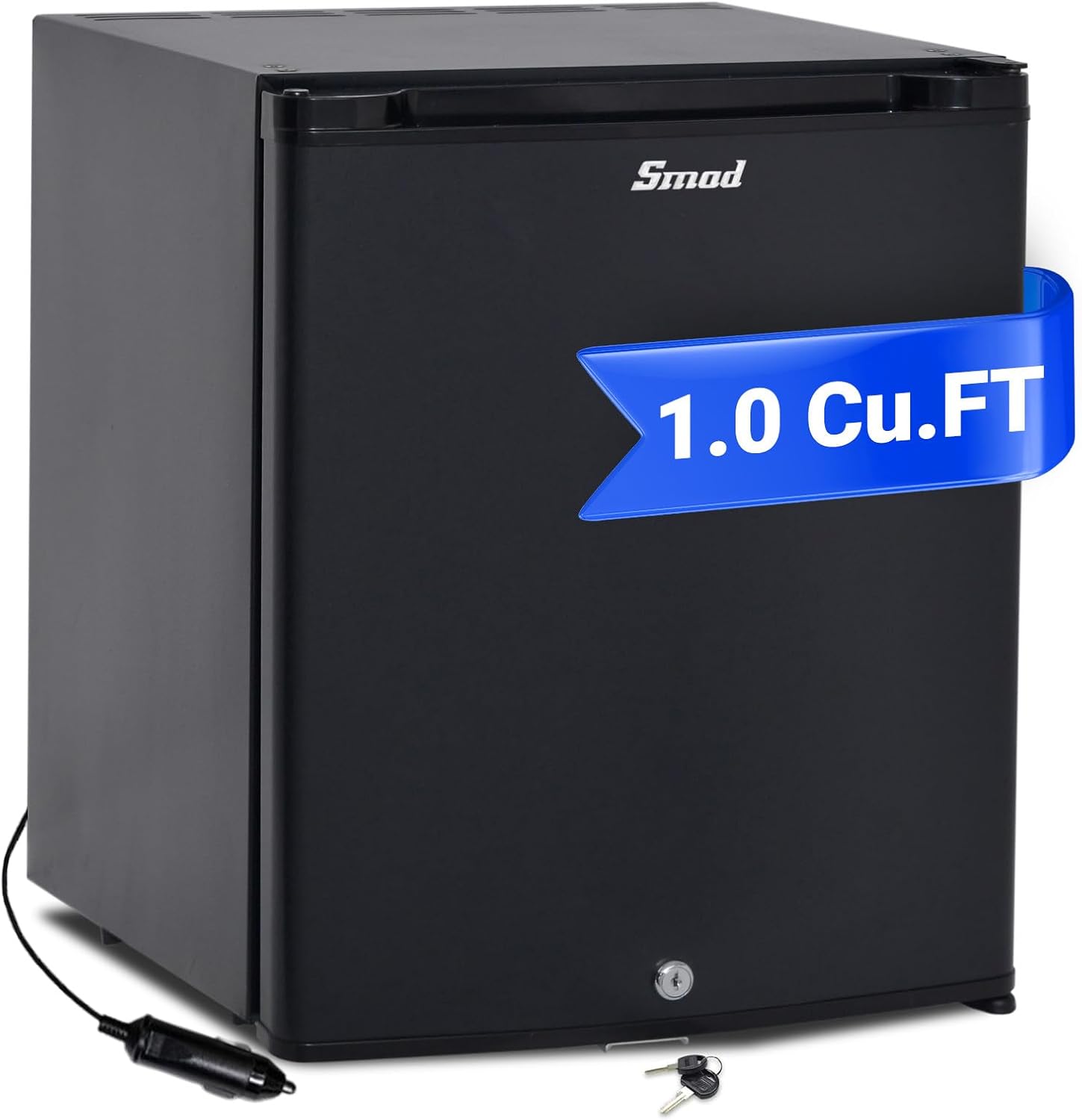 Amazon.com: Locking Mini Fridge 1.0 cu.ft, 12V RV Refrigerator 12V ...