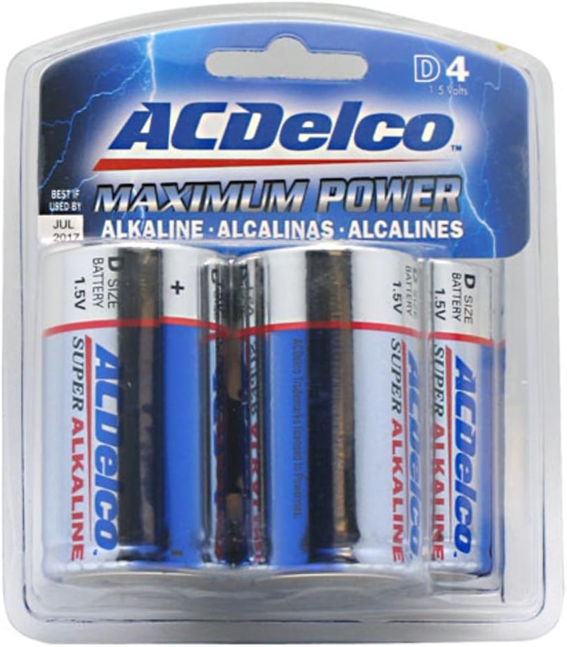 Amazon.com: Powermax Maximum Power Battery Blister Card - 4 - D ...