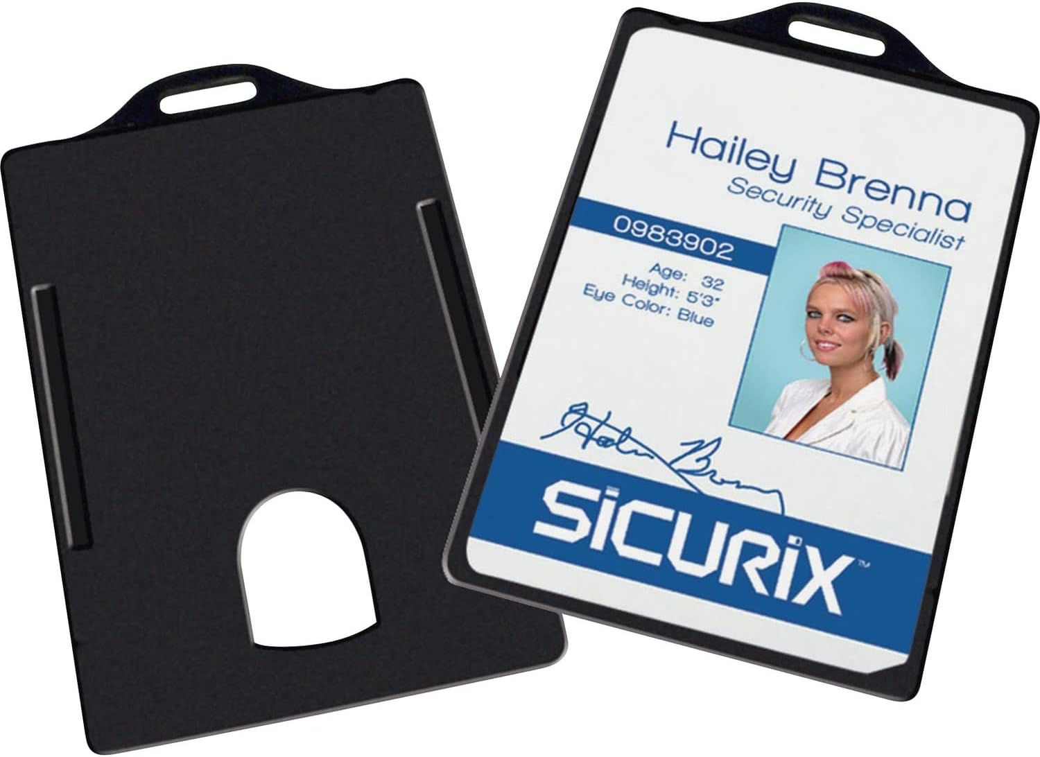 Amazon.com : Baumgartens 68320 Vertical ID Card Holder, Box of 25 ...