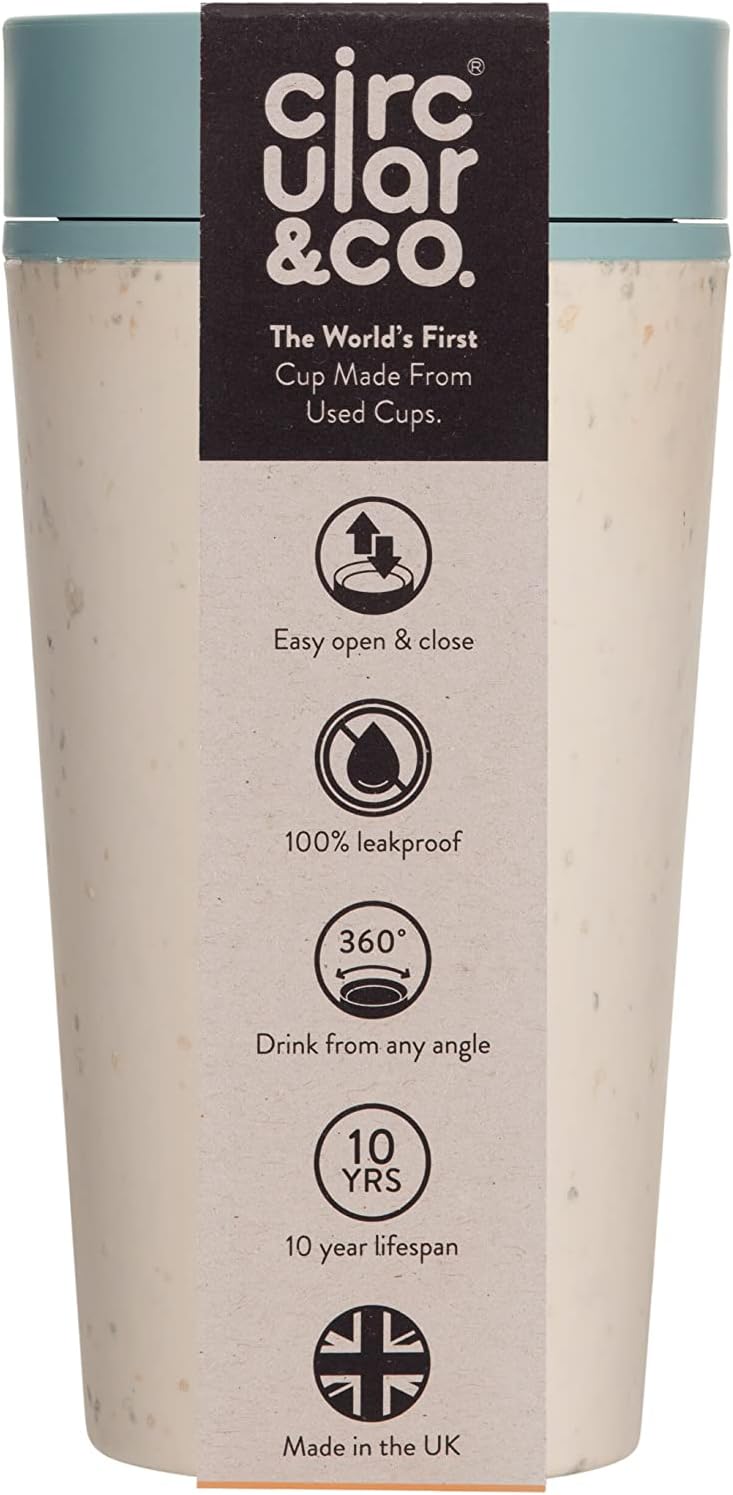 Amazon.com: Circular and Co Reusable Coffee Cup 12oz/340ml - The World ...