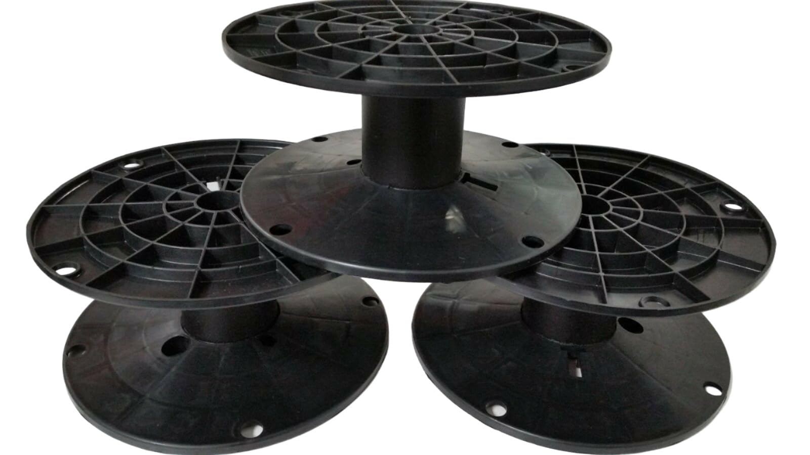 Amazon.com: LOT OF 15 Black Plastic Spool Cable Wire Reel 6 1/2" Dia x ...
