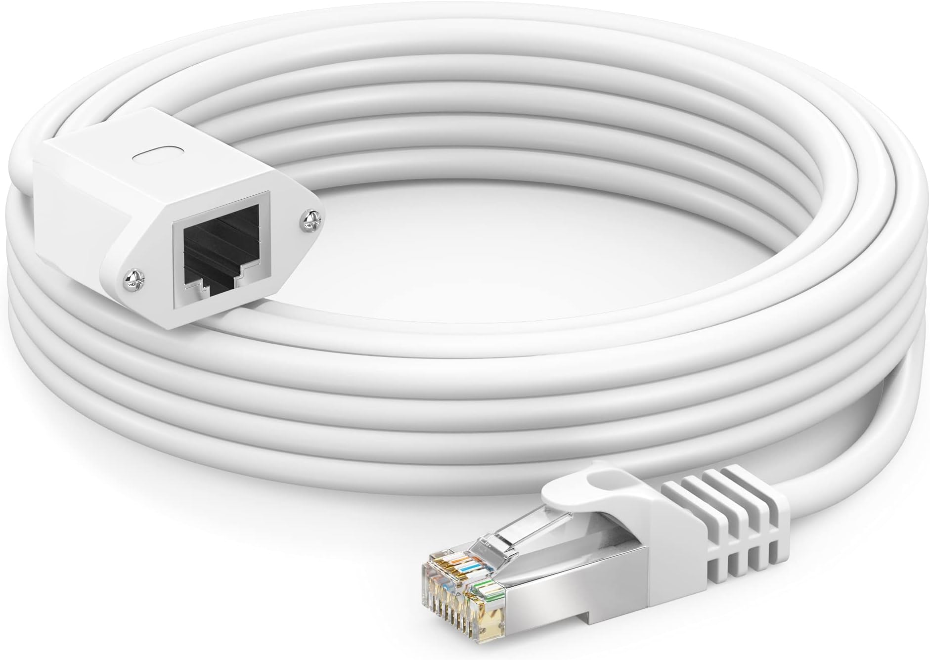 Amazon.com: Ruaeoda Ethernet Extension Cable 25 Ft, Shielded Network ...
