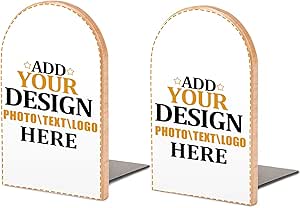 Amazon.com: Custom Wood Book Ends for Shelves Personalized Design ...
