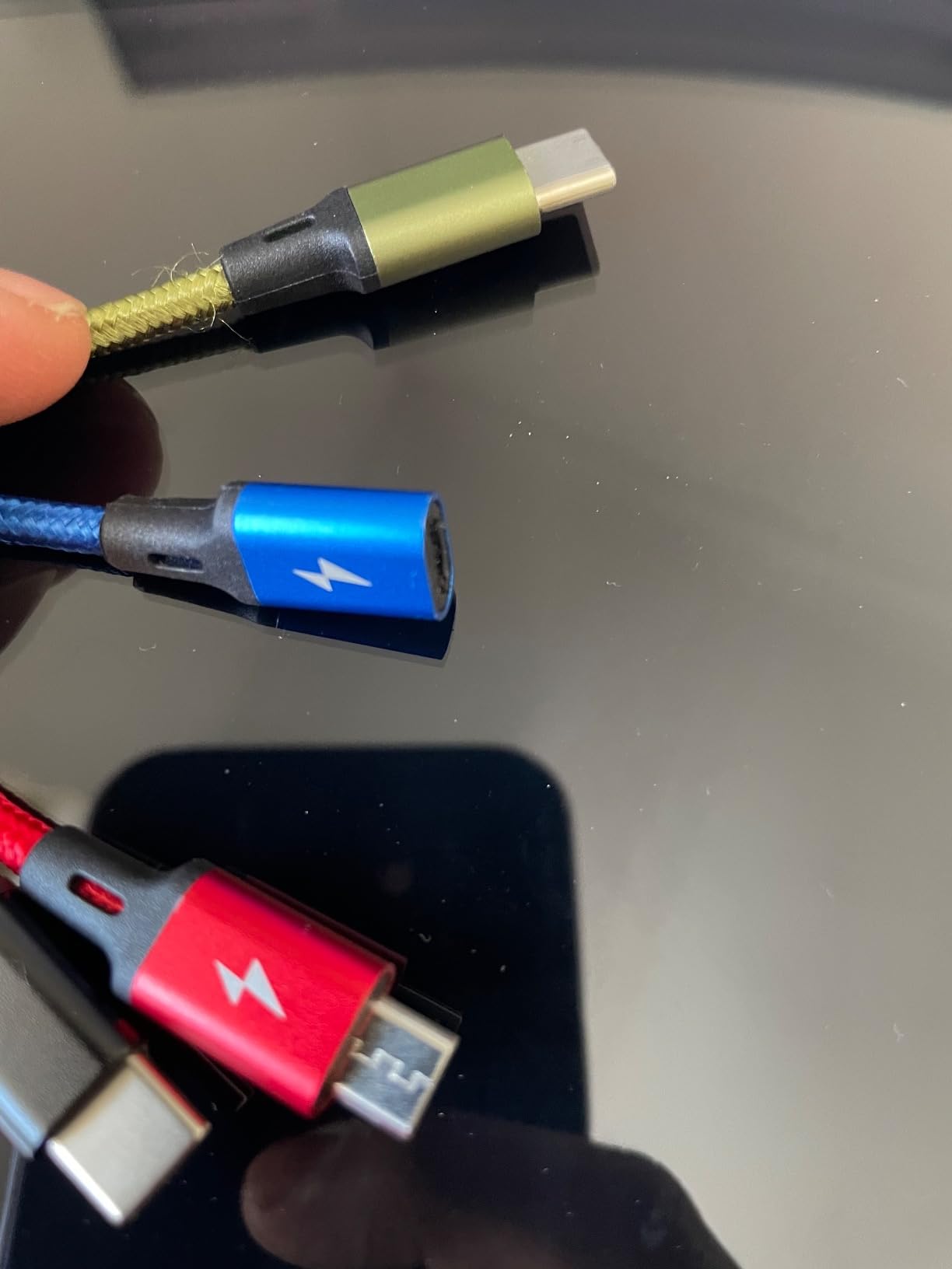 MINLU [2Pack 6Ft] 4 in 1 Nylon Braided Multi Fast Charging Cord ...