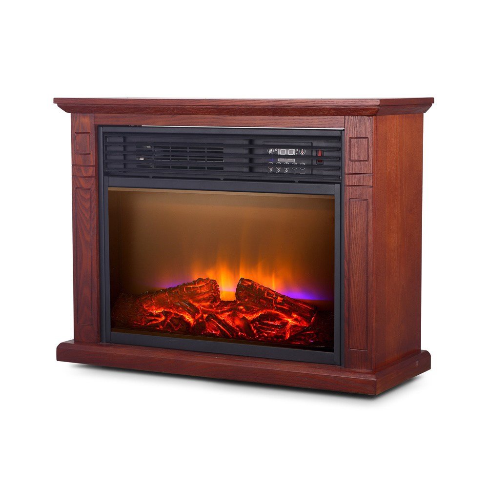 Comfort Glow Mobile Quartz Electric Fireplace Heater with Remote, 4,600 ...