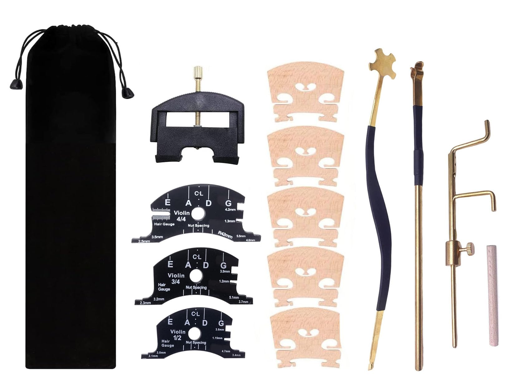 Amazon.com: TUOREN 14 Pieces Violin Luthier Install Repair Tool Kit ...