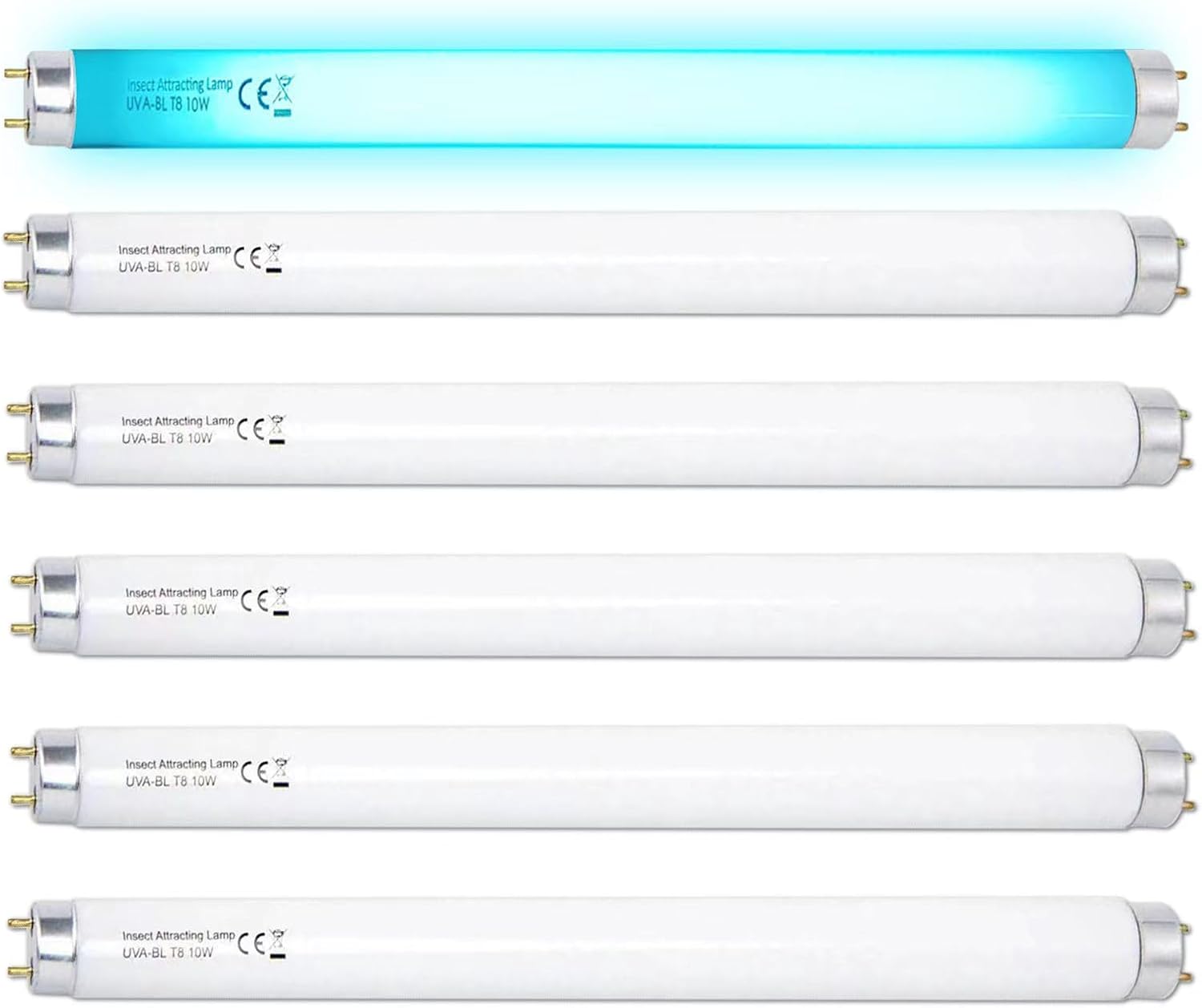 Konideke 6 Pack T8F10W BL 10W Replacement Bulbs T8 10 Watts Fluorescent Tube for 20W Device 13 ...