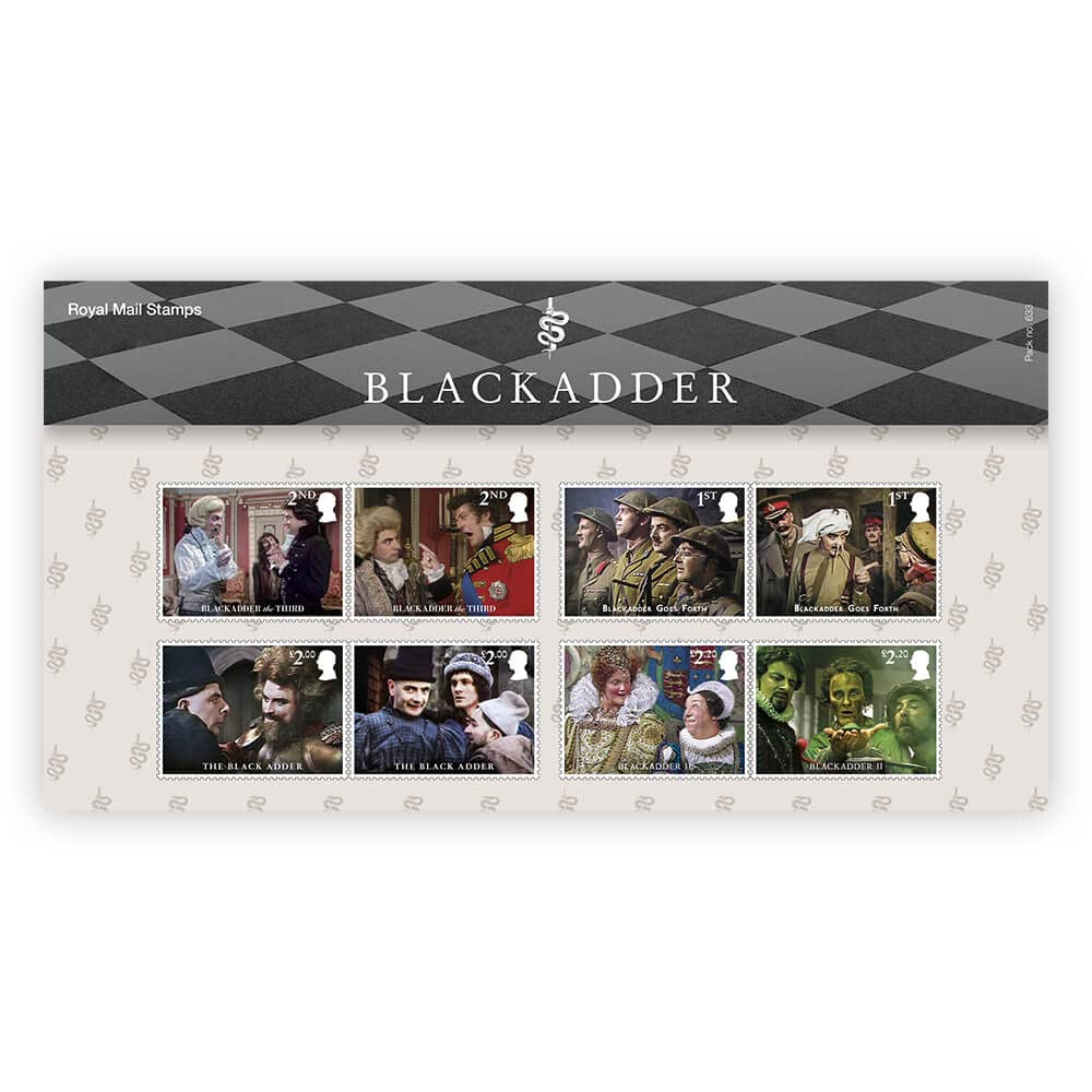 Blackadder affixed Presentation Pack by Royal Mail. Blackadder Collectible Gift – BigaMart