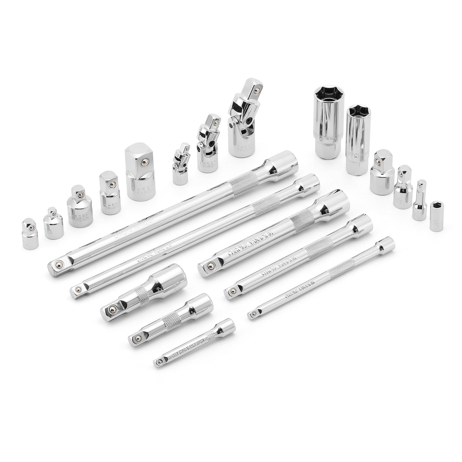 CASOMAN 22-Piece Drive Tool Accessory Set, 1/4-inch, 3/8-inch,1/2-inch ...