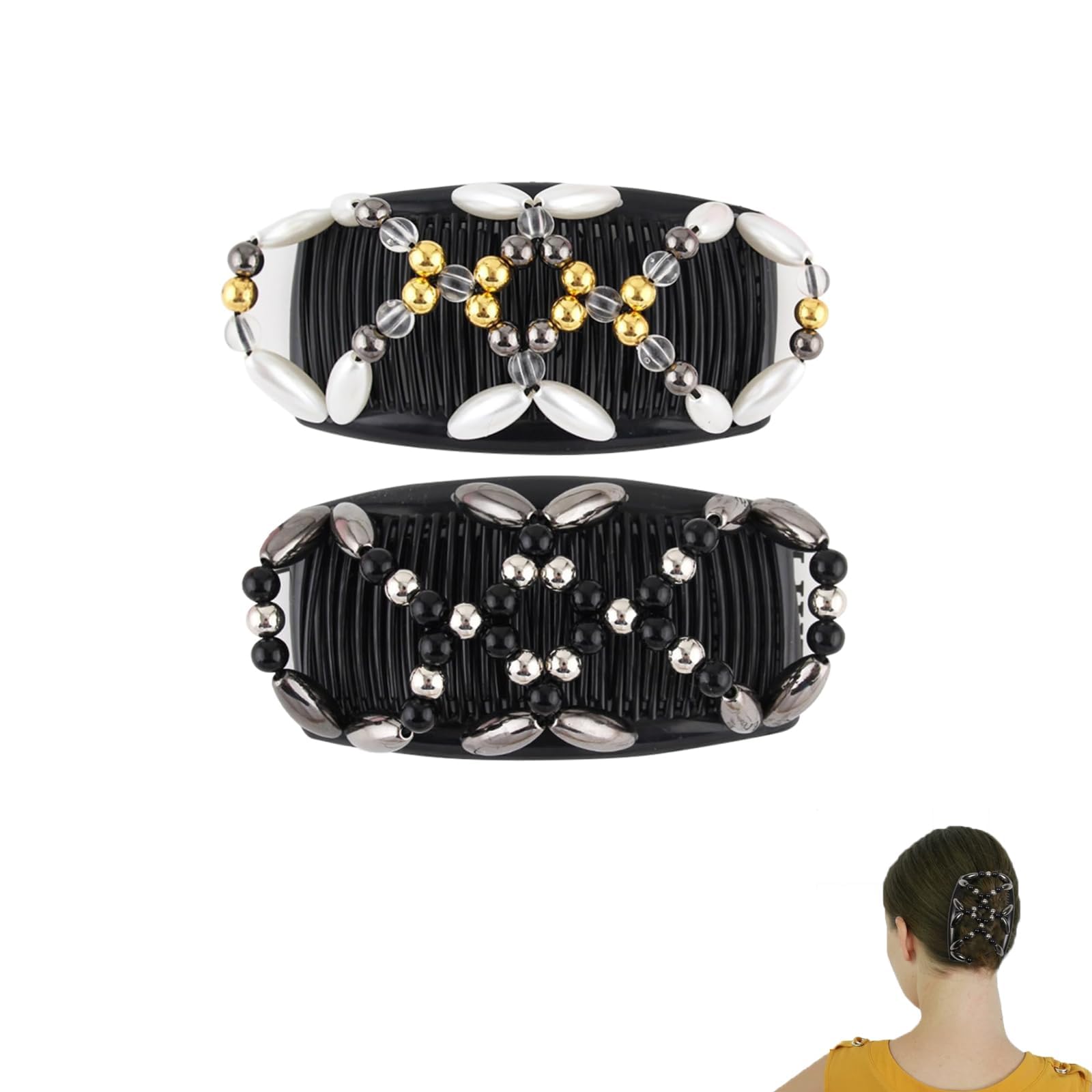 2pcs Bandette Comb,Hair Accessories for Women,Hair Styling Accessories ...